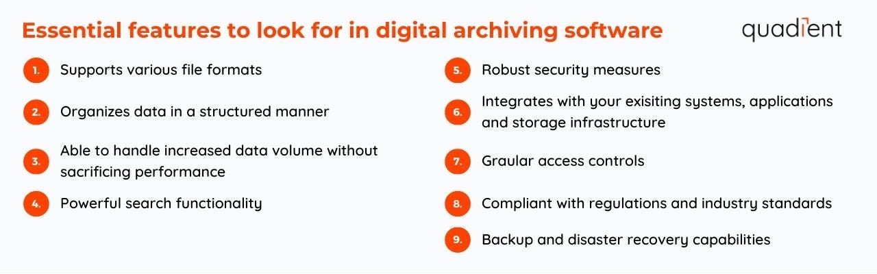 Leveraging digital archiving software